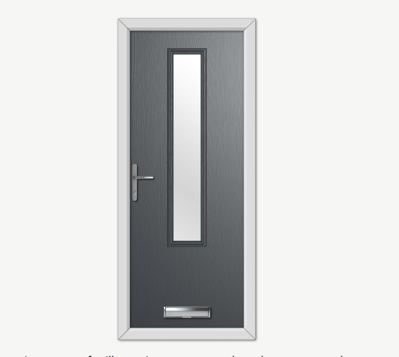 Abercorn Anthracite Grey Composite Door - Build Your Own Door