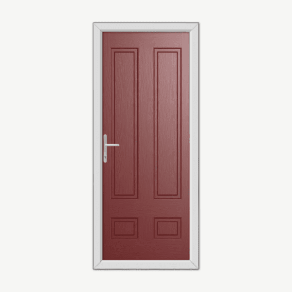 Aston Solid Red Composite Door - Build Your Own Door