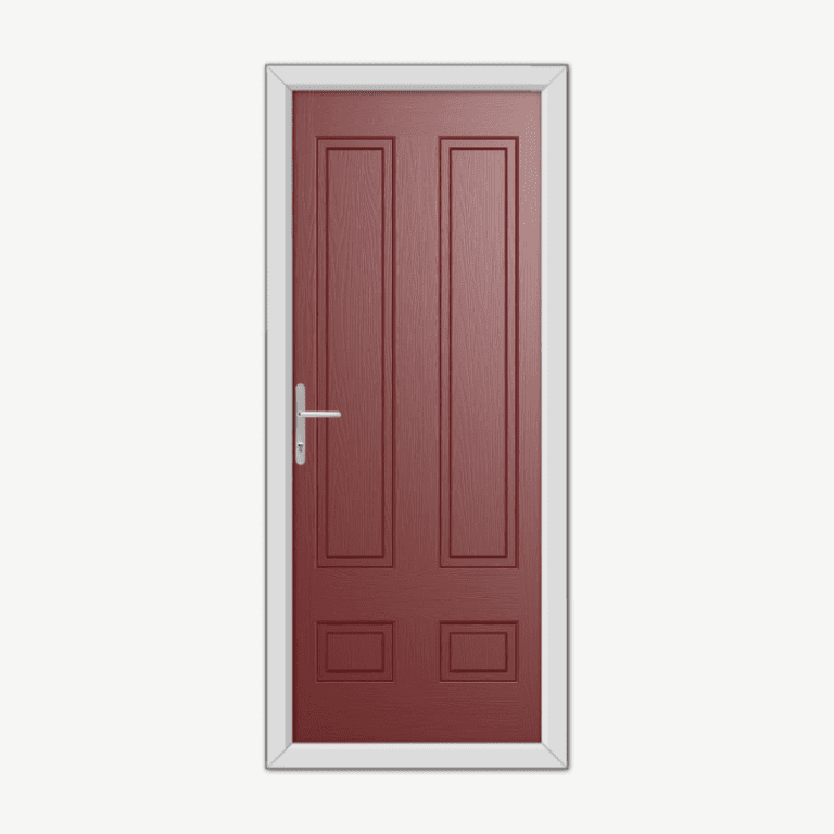 Aston Solid Red Composite Door - Build Your Own Door