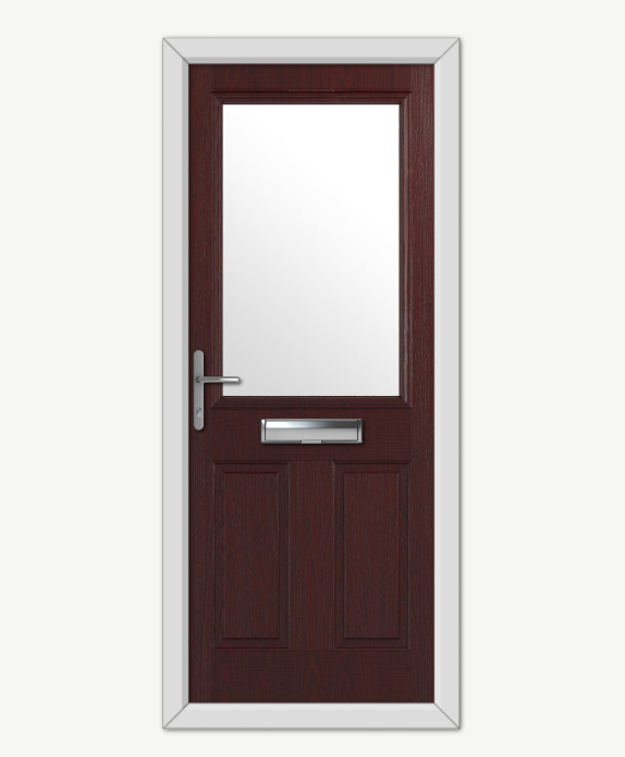 Buxton Burgundy Composite Door - Build Your Own Door