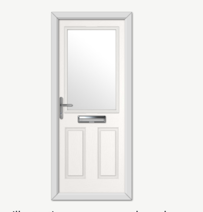 Buxton White Composite Door - Build Your Own Door