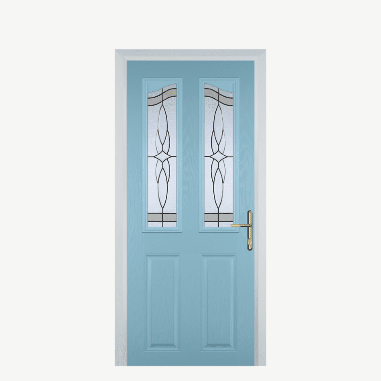 Door B 2 Panel 2 Angle Duck Egg Blue Crystal Harmony Frost