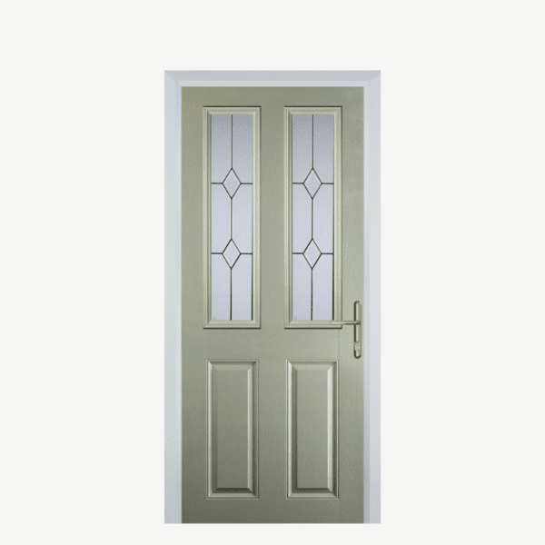 Door C 2 Panel 2 Square Pebble Grey Classic