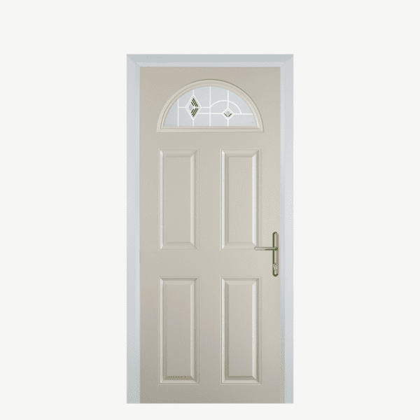 Door D 4 Panel 1 Arch Cream Murano Green
