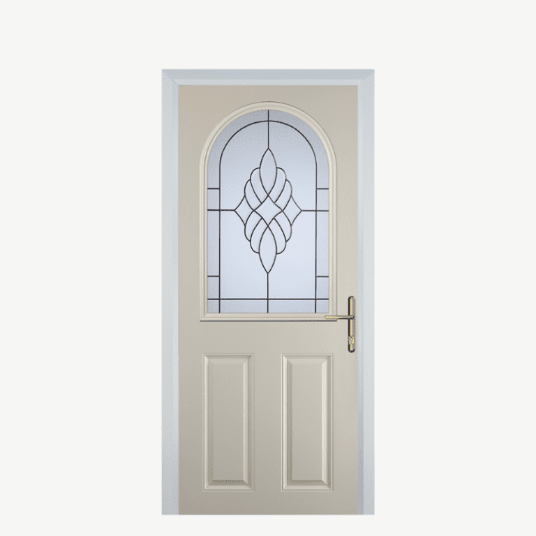 Door E 2 Panel 1 Arch Cream Crystal Eternity