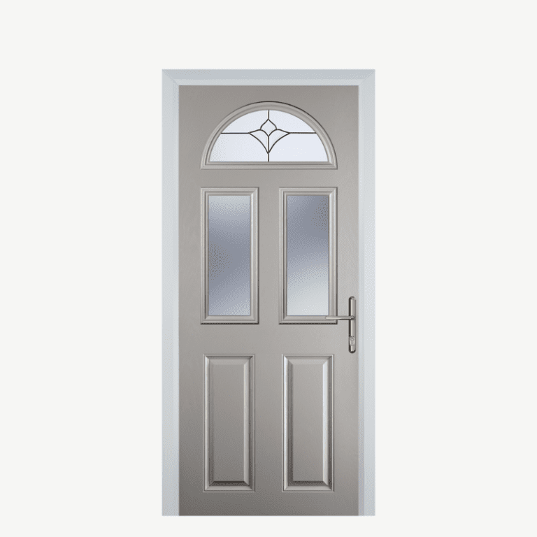Door G 2 Panel 1 Arch Agate Grey Crystal Tulip Arch