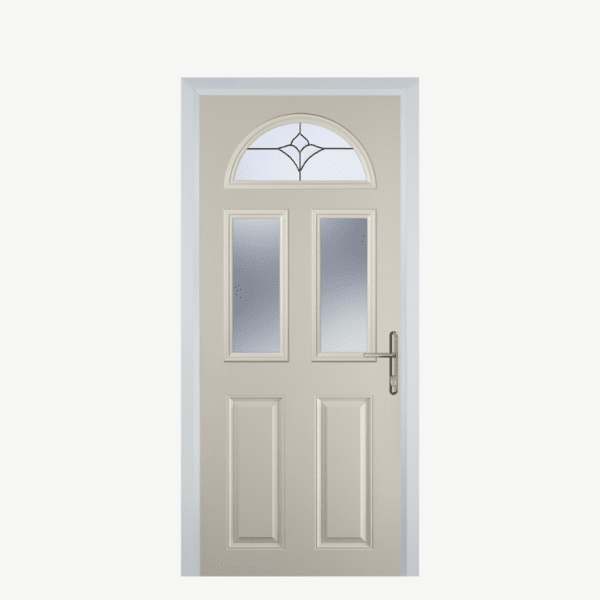 Door G 2 Panel 1 Arch Cream Crystal Tulip Arch