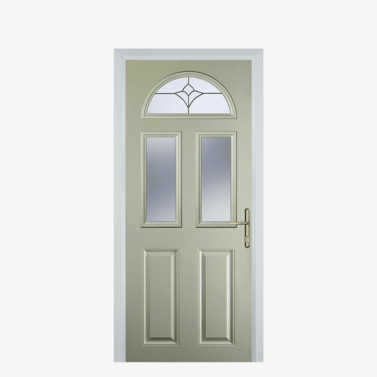 Door G 2 Panel 1 Arch Pebble Grey Crystal Tulip Arch