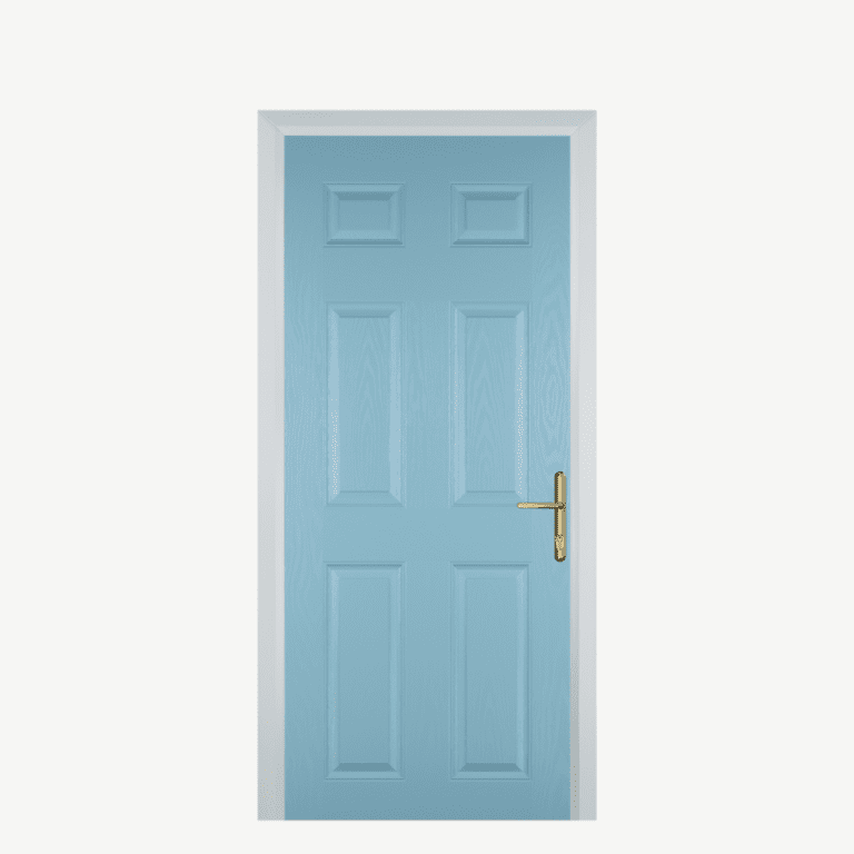DoorH 6 Panel Duck Egg Blue