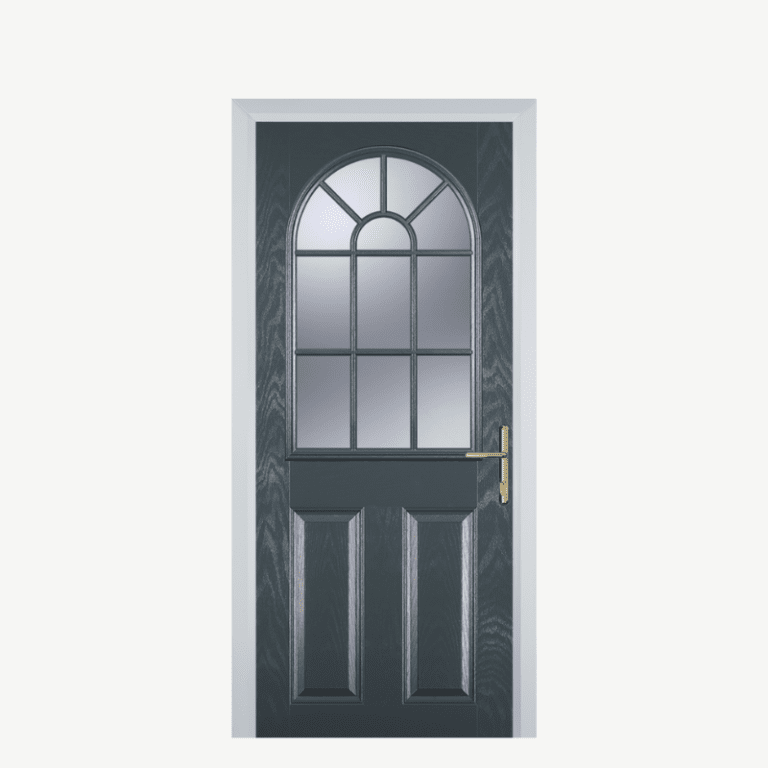 DoorL 2 Panel Sunburst Grey