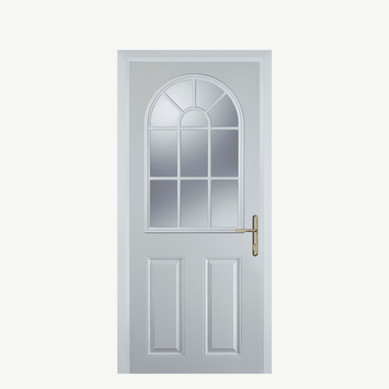 DoorL 2 Panel Sunburst White