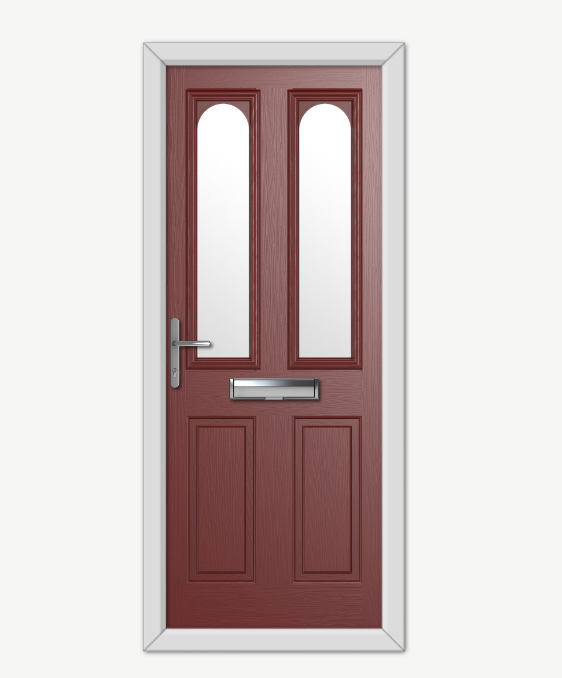 Elmhurst Red Composite Door - Build Your Own Door