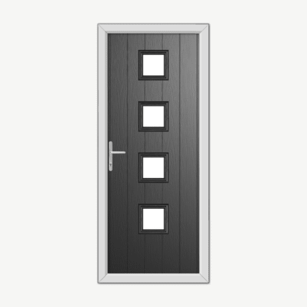 Hamilton Black Composite Door - Build Your Own Door