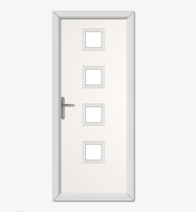 Hamilton White Composite Door - Build Your Own Door