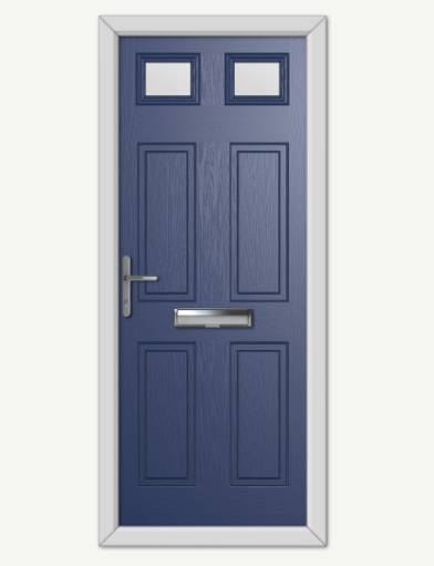 Middleton Glazed 2 Blue Composite Door - Build Your Own Door