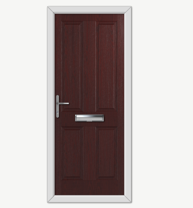 Whitmore Solid Burgundy Composite Door - Build Your Own Door