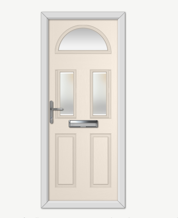 Winslow 3 Cream Composite Door - Build Your Own Door